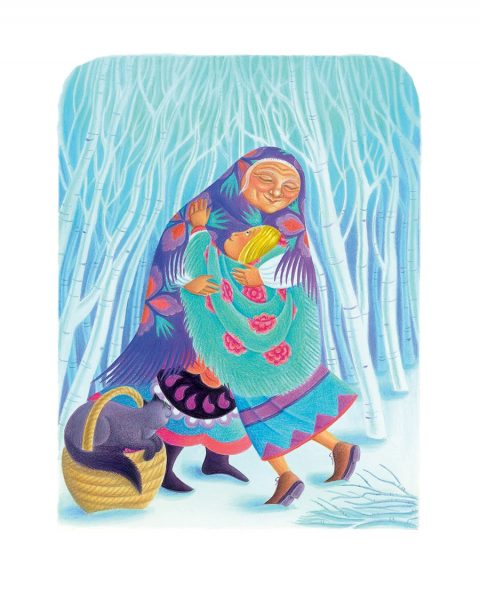 Babushka by Dawn Casey Gallery | Illustrated by Amanda Hall