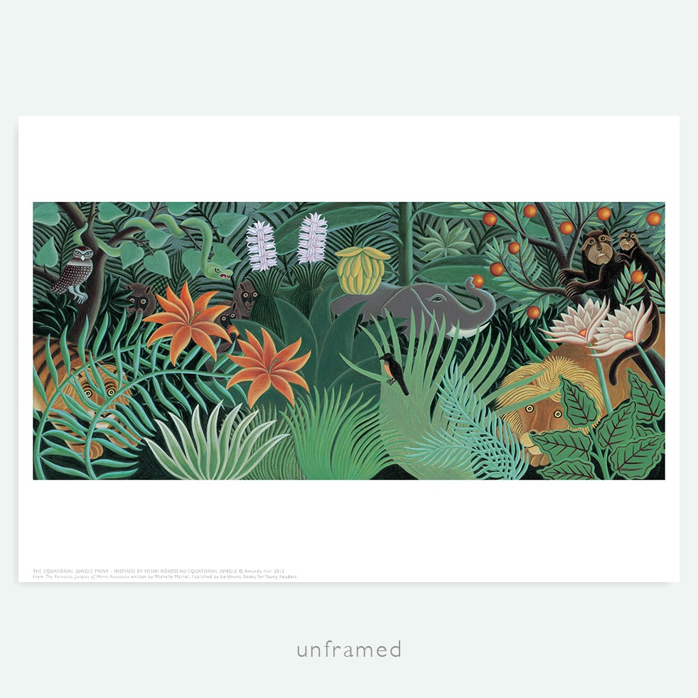 The Equatorial Jungle Print | Inspired by Rousseau Equatorial Jungle